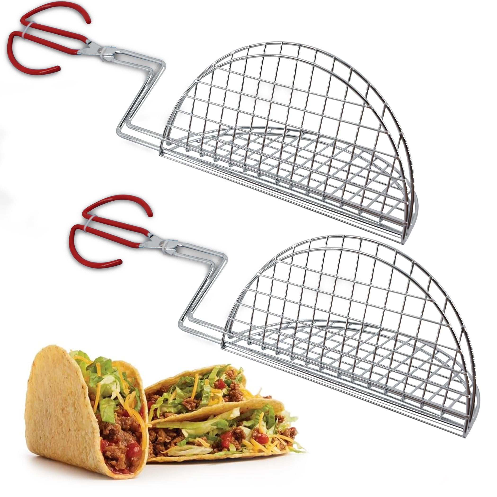Amazon.com: Taco Shell Tongs for Frying by StarBlue - 2 Units 8 Inch ...