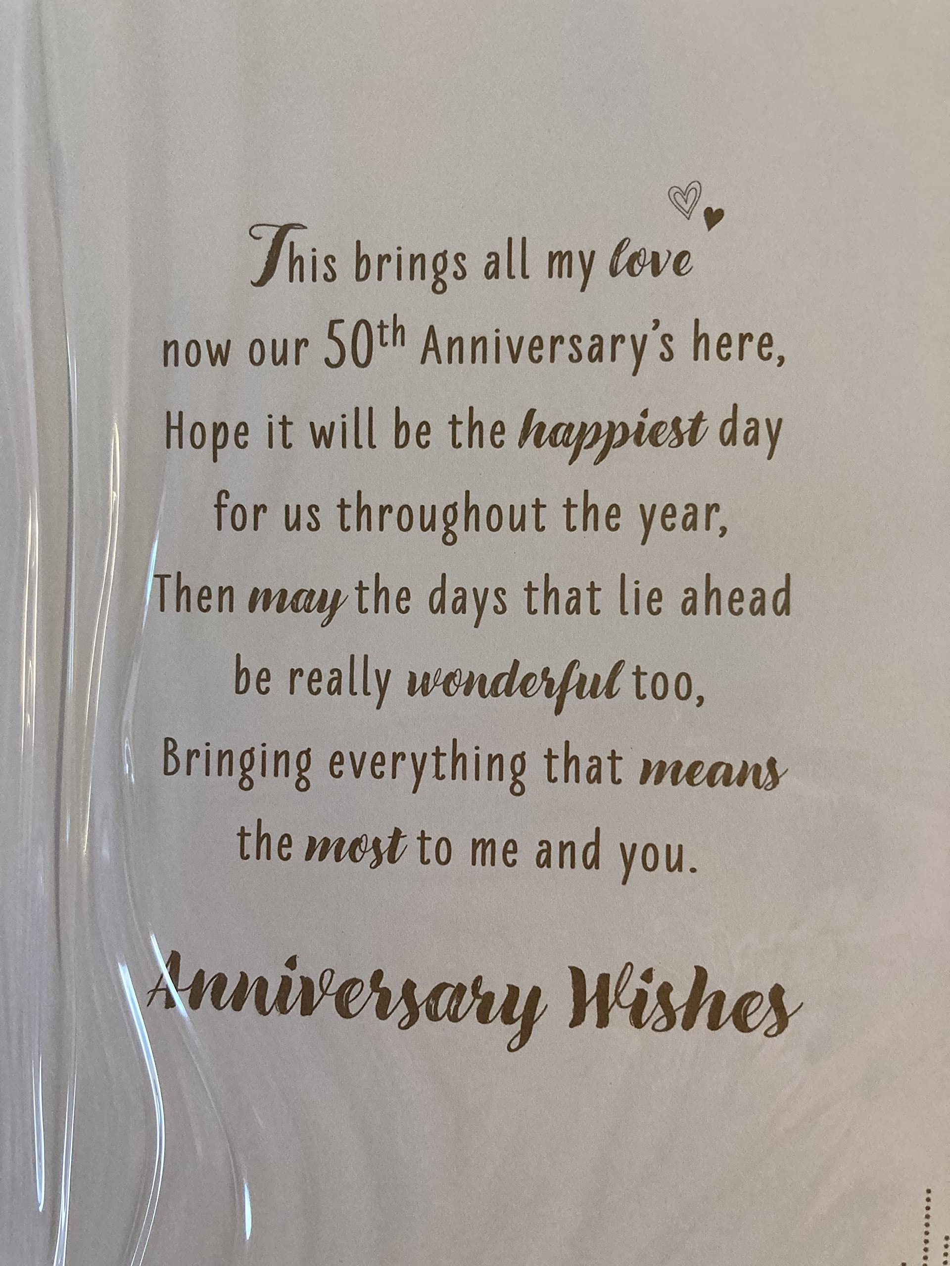 Wording for 50th wedding anniversary card | Honestweddingadvice.com