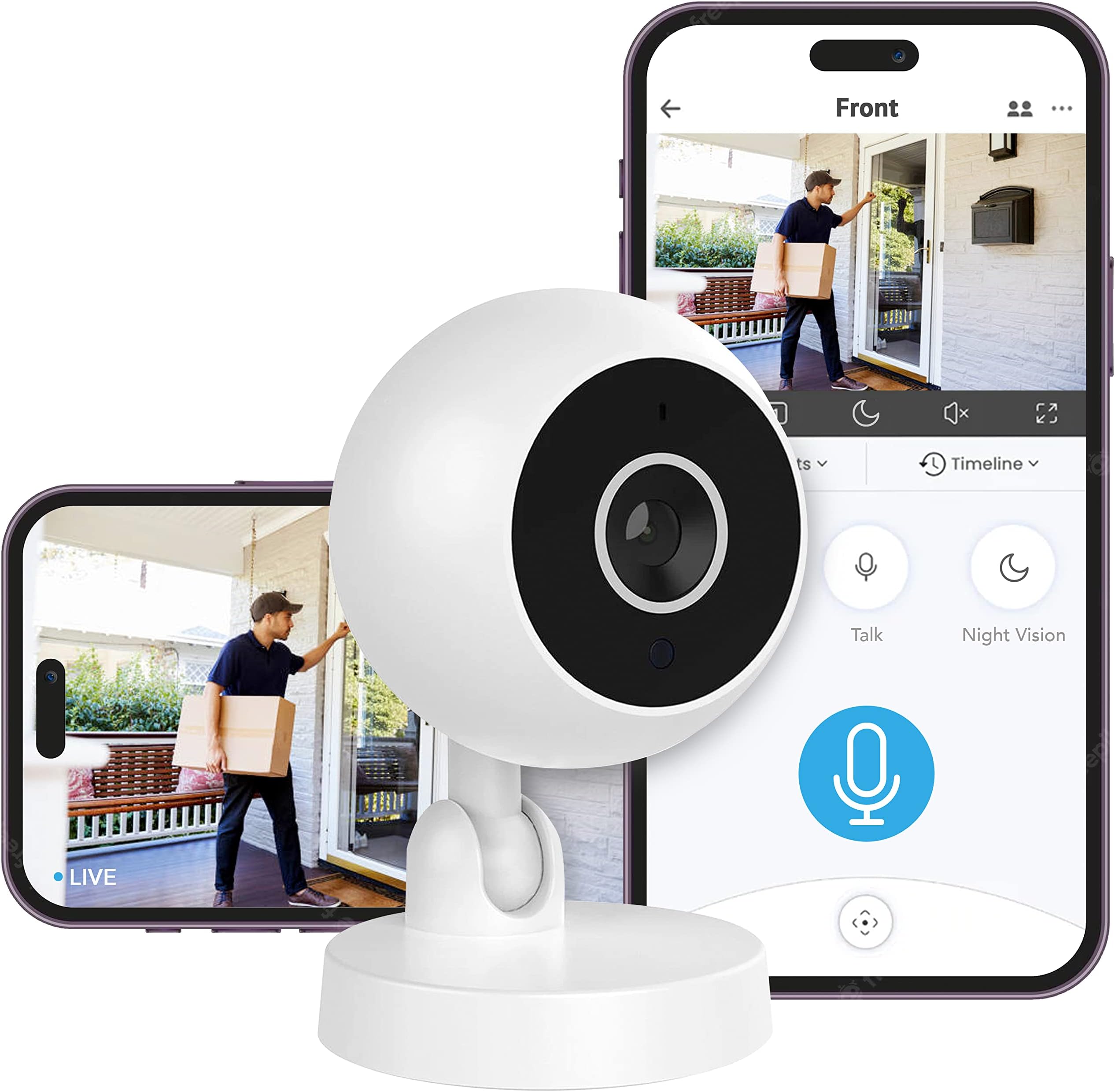 Smart Camera Security Camera Indoor (UK Company) Home CCTV Camera Night ...