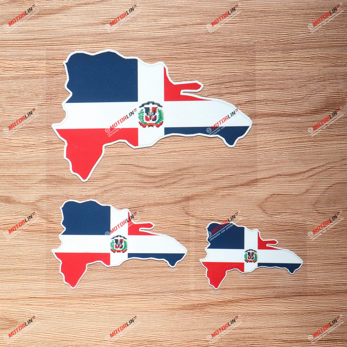 Amazon.com - Dominican Country Flag Map Outline Vinyl Decal Sticker - 3 ...