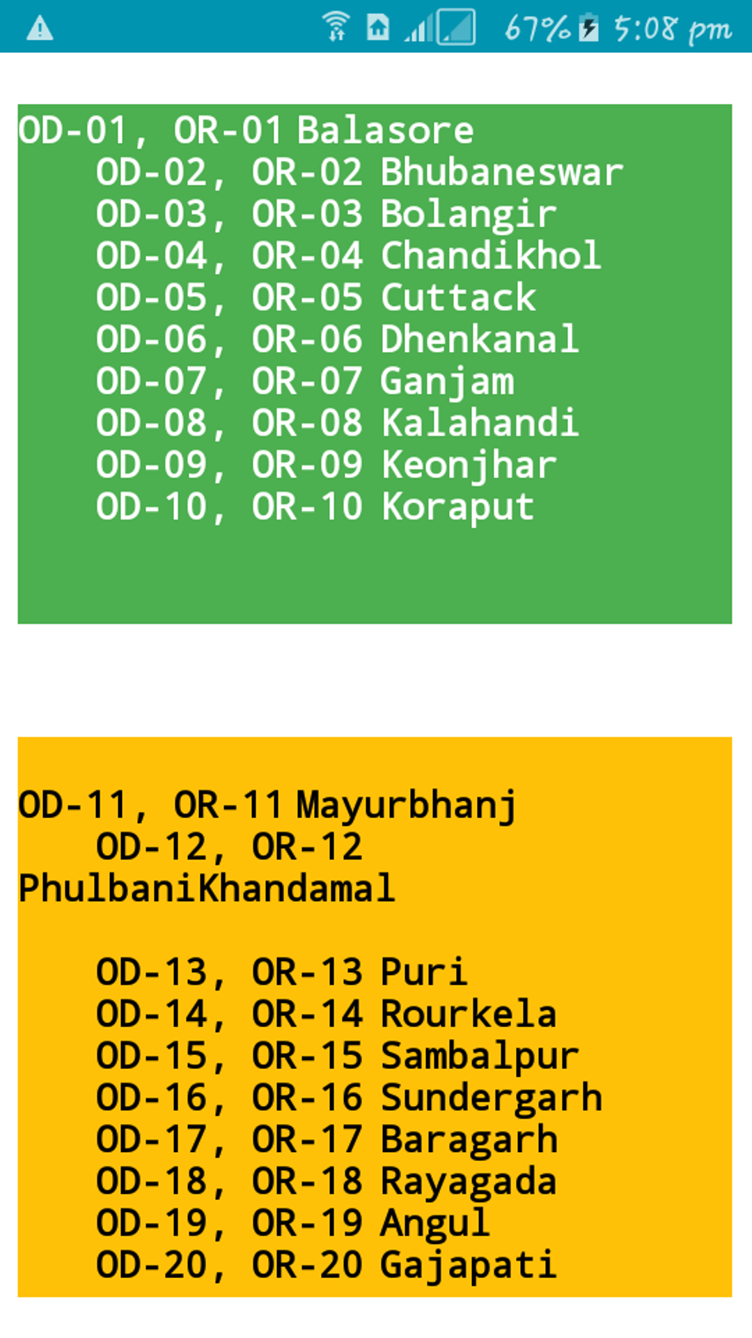 All India Rto Code - App on Amazon Appstore