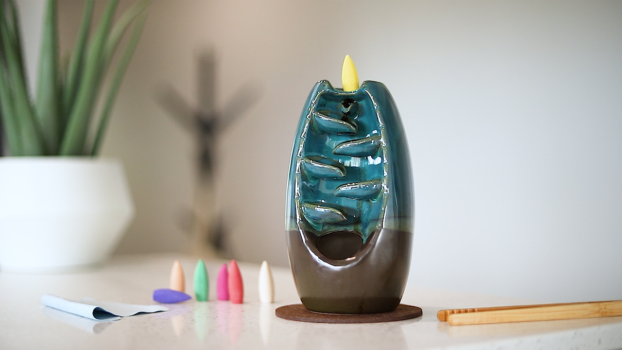 Watch Waterfall Incense Burner - How to Use on Amazon Live