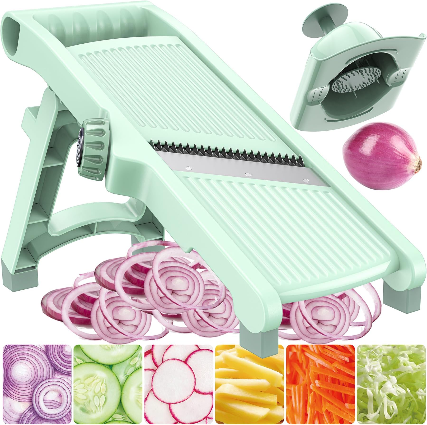 Amazon.com: V Blade Stainless Steel Mandoline Slicer - Fruit and Food ...