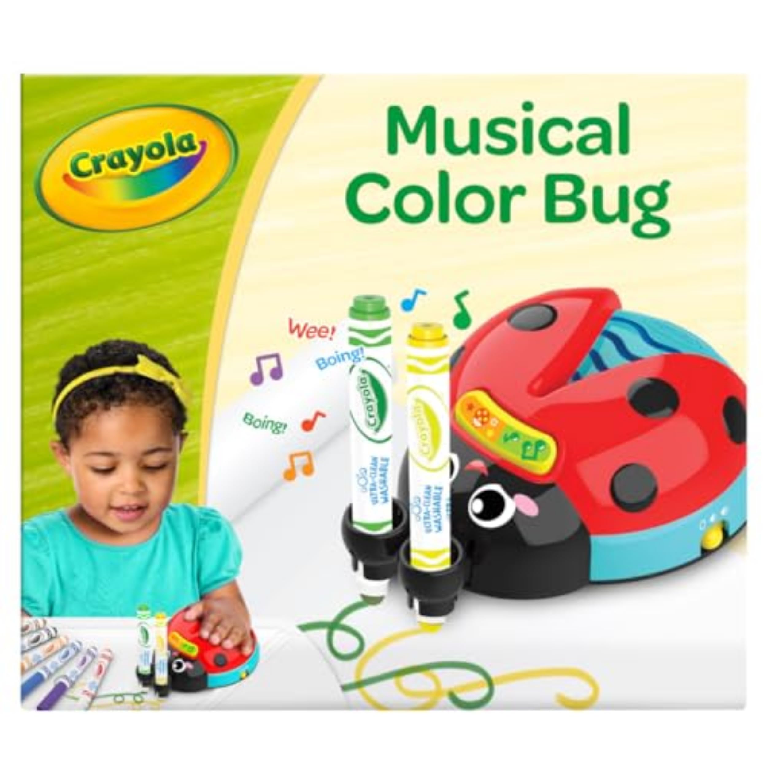 Amazon.com: Crayola Musical Color Bug, Toddler Sensory Toy, Ladybug Toy ...