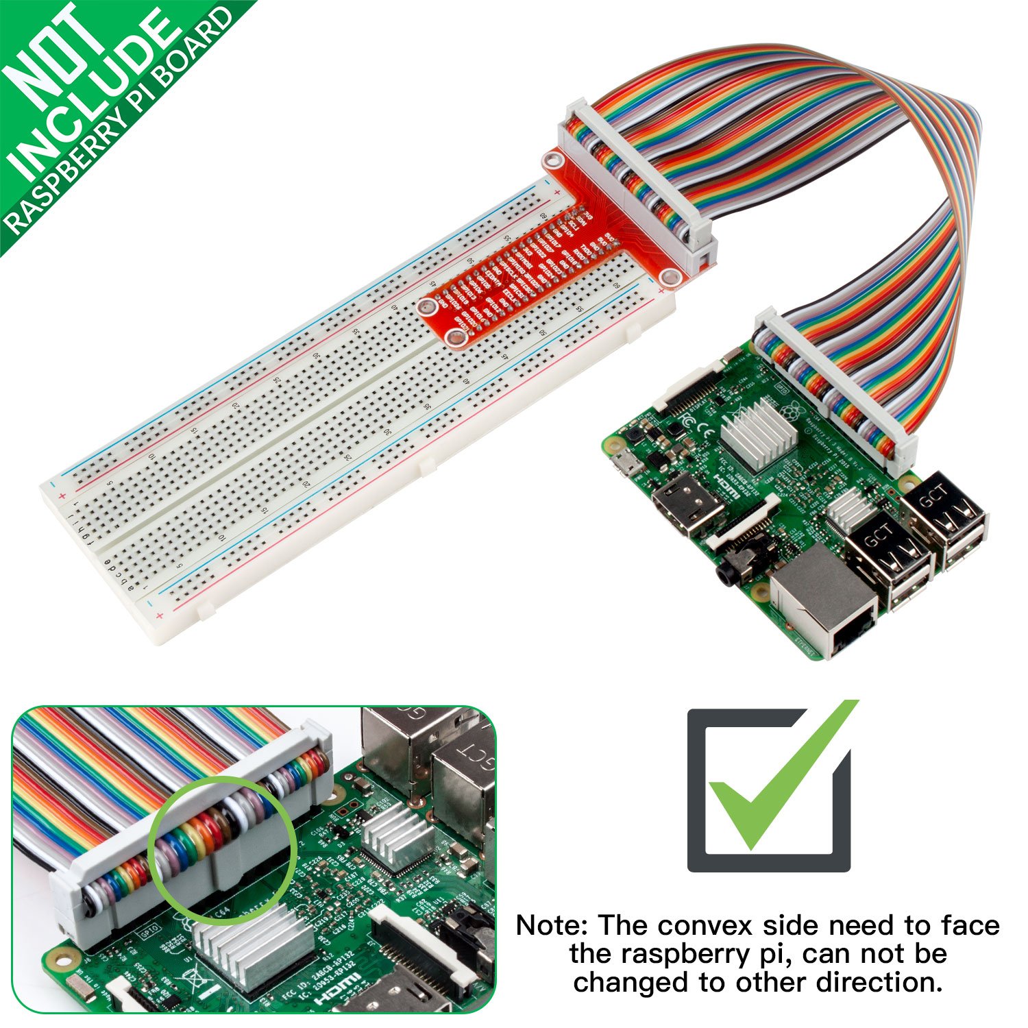 Snapklik.com : Smraza T Type GPIO Breakout Board For Raspberry Pi 3 2 ...
