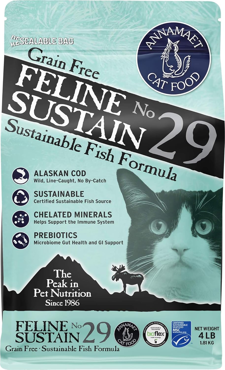 Amazon.com : Annamaet Grain-Free Feline Sustain No. 29 Formula Dry Cat ...