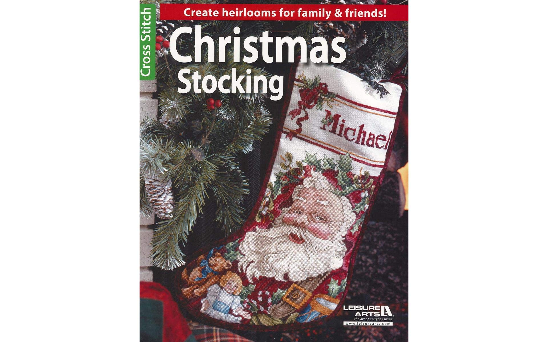 Christmas Stocking-Complete Instructions to Cross Stitch a Santa ...