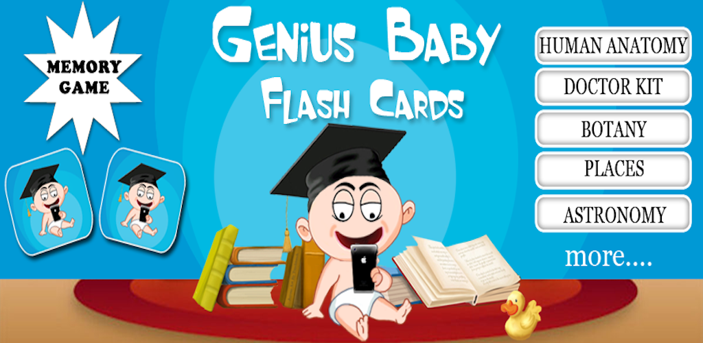 Genius Baby Flash Cards - Kids learn Anatomy, Botany, Astronomy, Sports ...