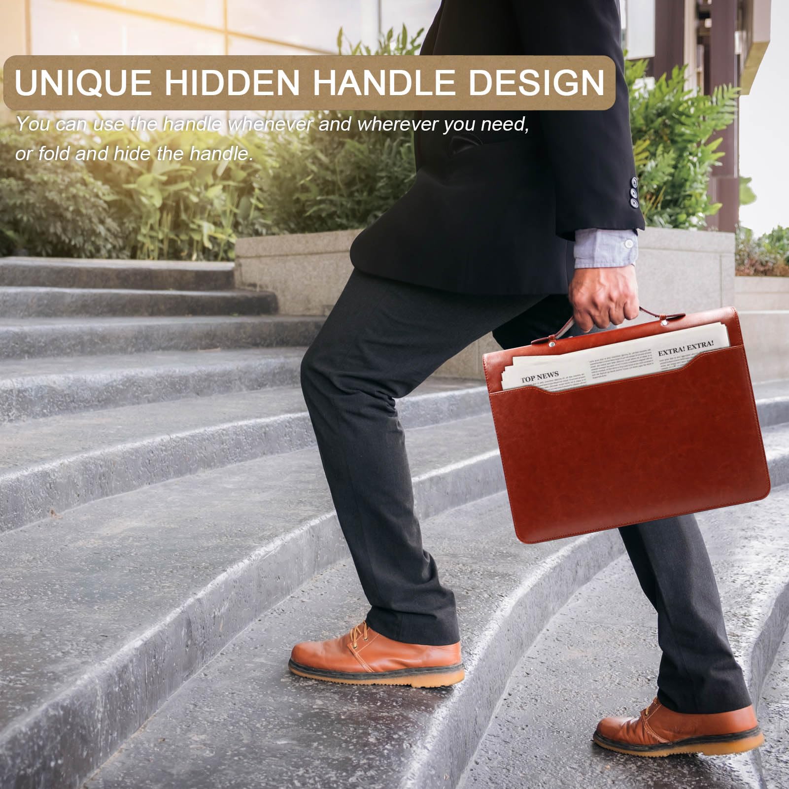 Snapklik.com : Padfolio Portfolio Leather Binder, Interview Legal ...