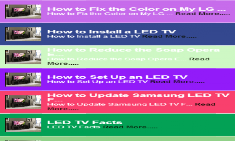 LED TV - App on Amazon Appstore