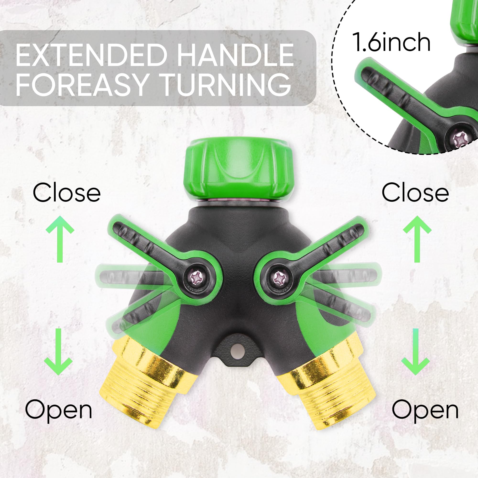 Snapklik.com : Foxmitool Garden Hose Splitter Two Way - Heavy Duty Y ...