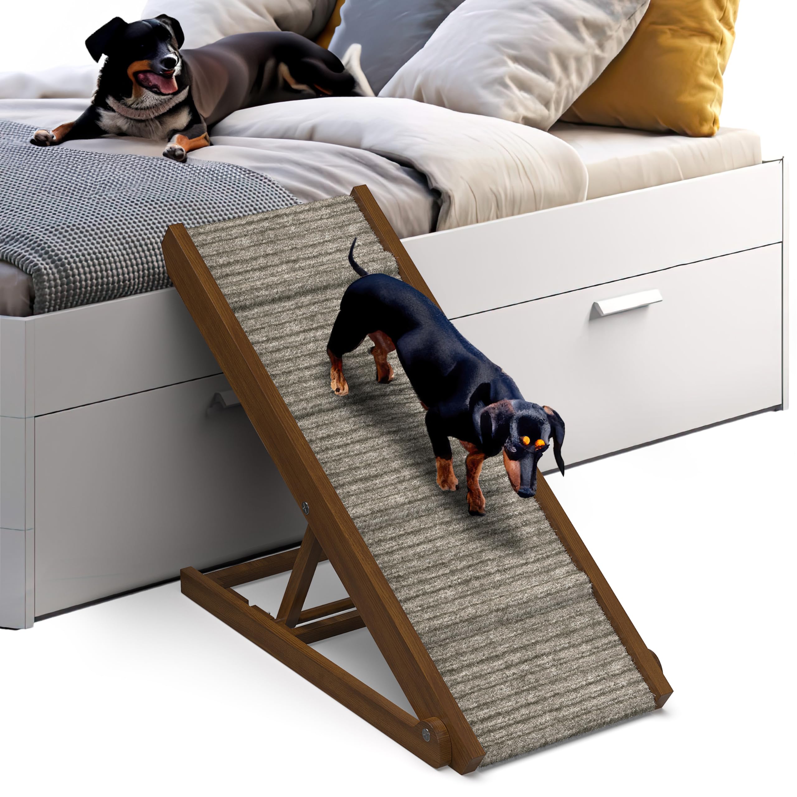 Dog Ramp for Bed Small Dog to Large Dog - Portable Ramp for Dogs ...