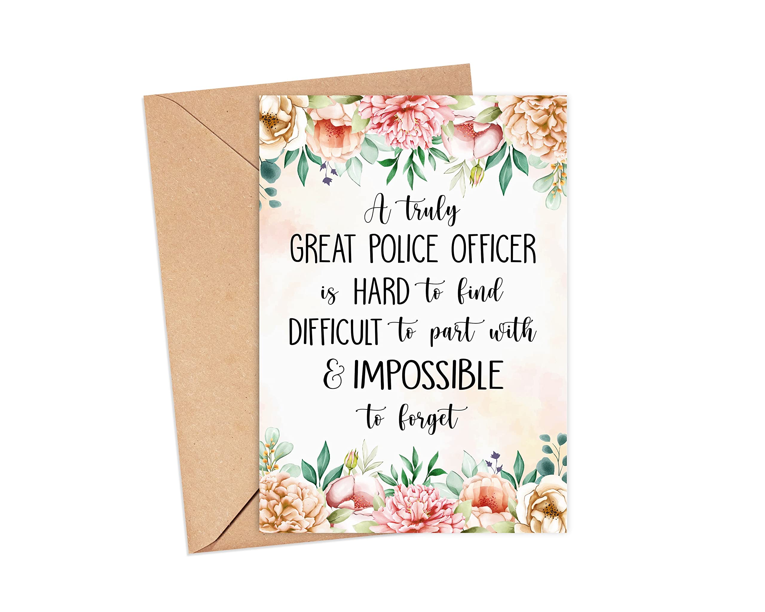 Amazon.com : Emily gift Police Officer Card - Police Officer Leaving ...