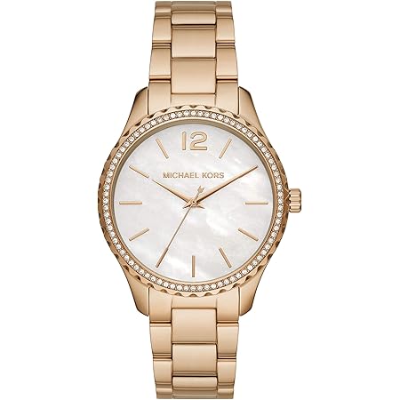 Michael Kors Women Analogue Quartz Watch with Stainless Steel Strap ...
