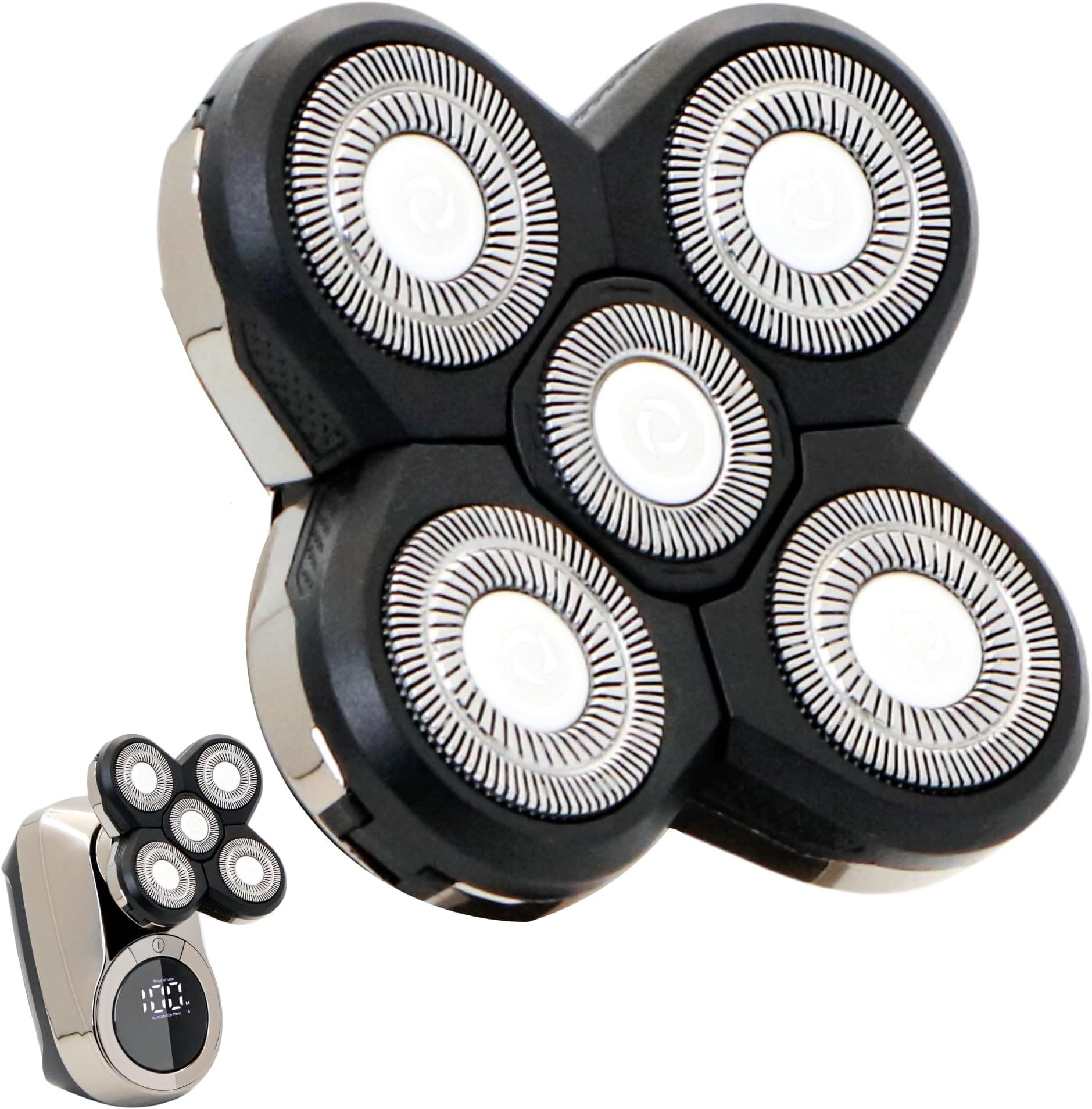 Amazon.com: 5 Head Shaver Replacement, Shaver Replacement Heads, Easy ...