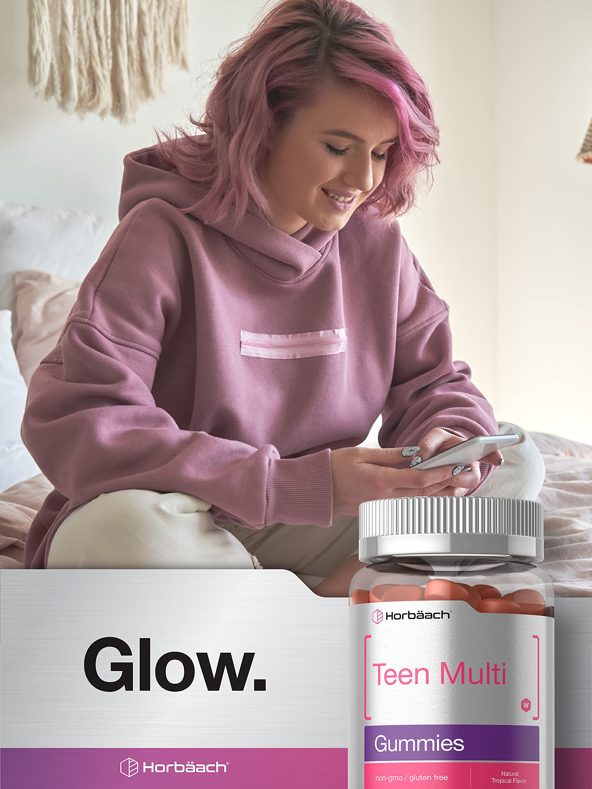Teen Girl Multivitamin Gummies | 120 Count | Tropical Fruit Flavor ...