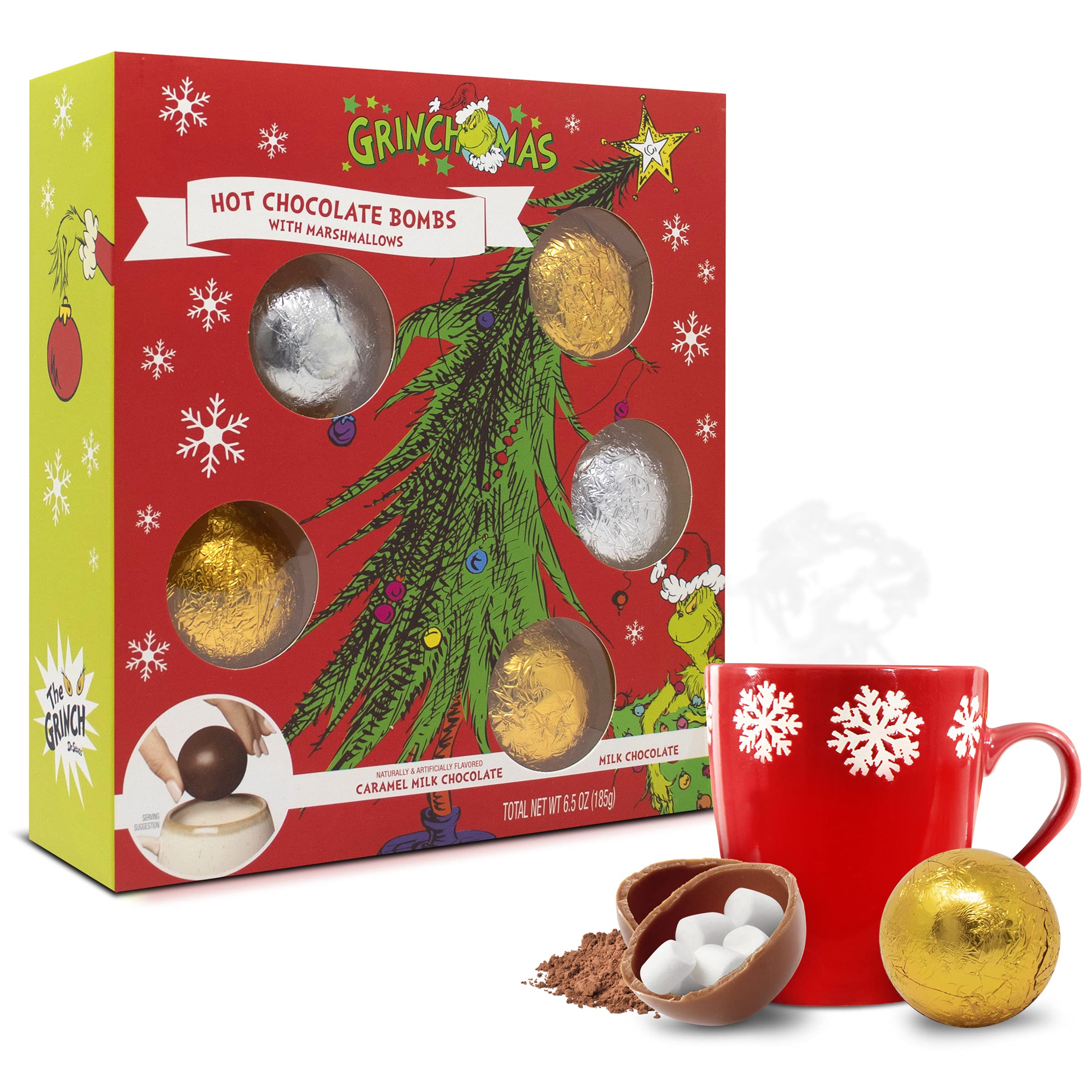 Buy Ten Acre Gifts Dr. Seuss The Grinch Grinchmas Hot Cocoa Spheres ...