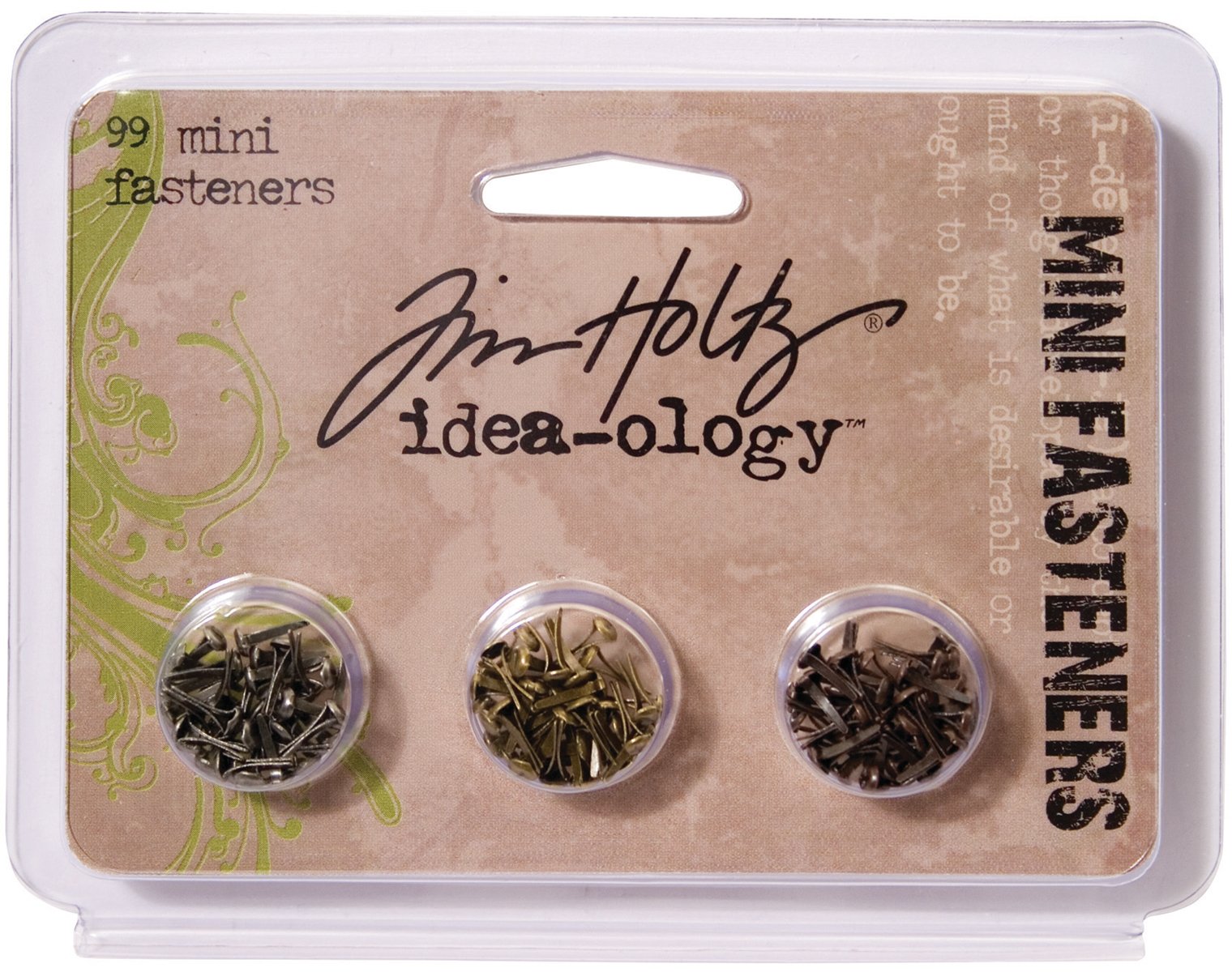 Amazon.com: Idea-Ology Screw-Top Mini Fasteners .25" 99/Pkg-Antique ...