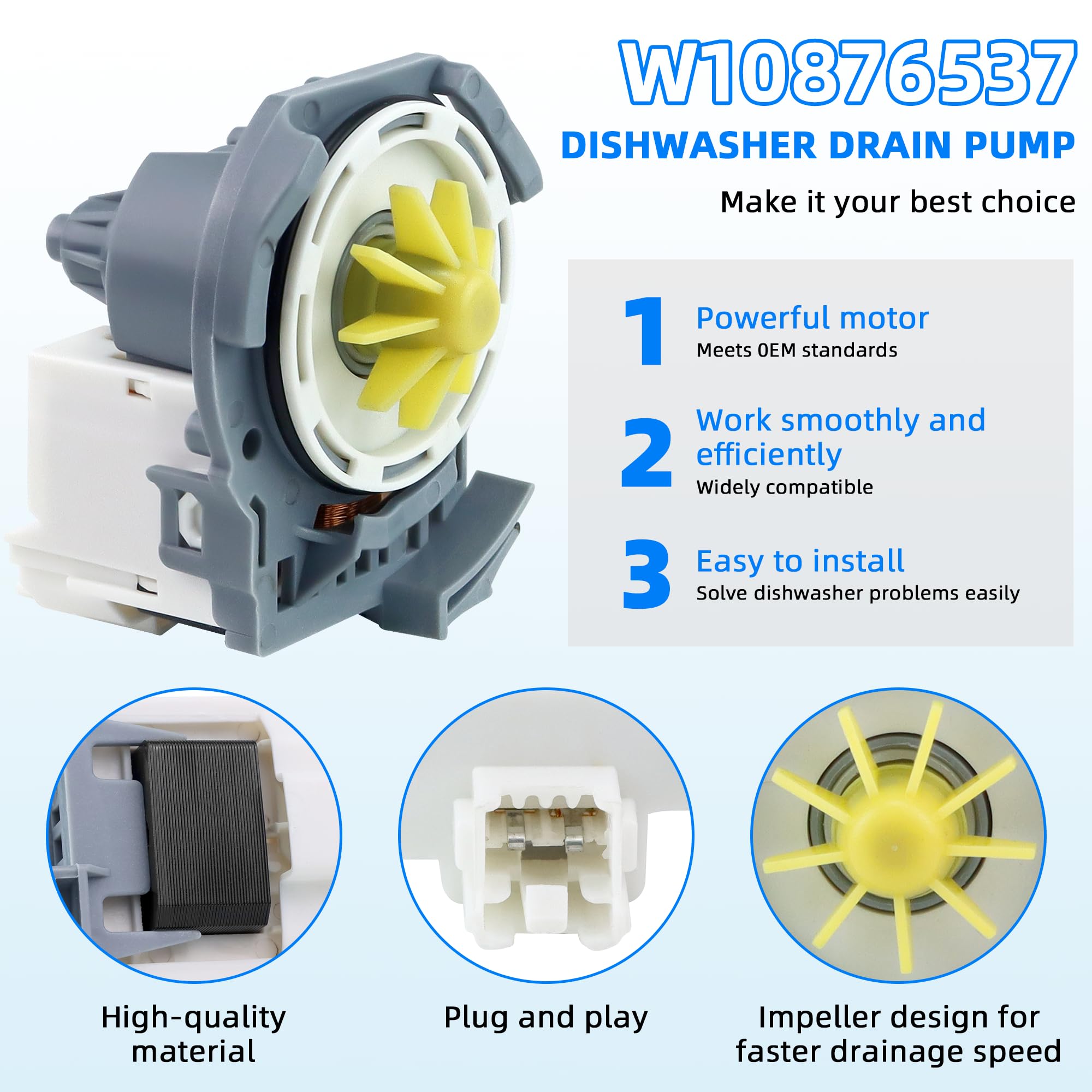 Diagram Of Whirlpool Dishwasher Drain WDF520PADM9 Interactive Exploded