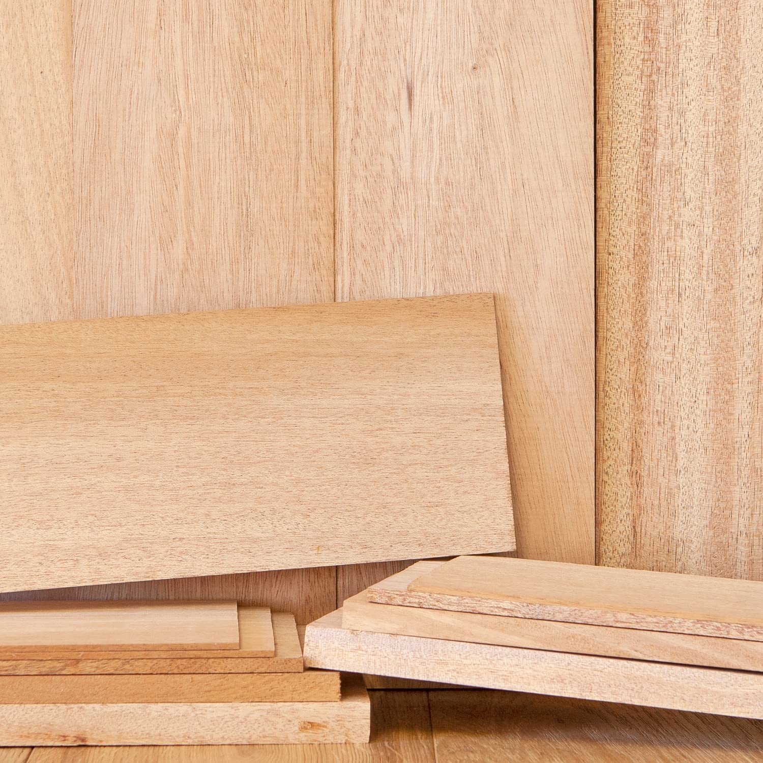 Amazon.com: 1/8” x 2” x 12” African Mahogany Solid Hardwood Unfinished ...