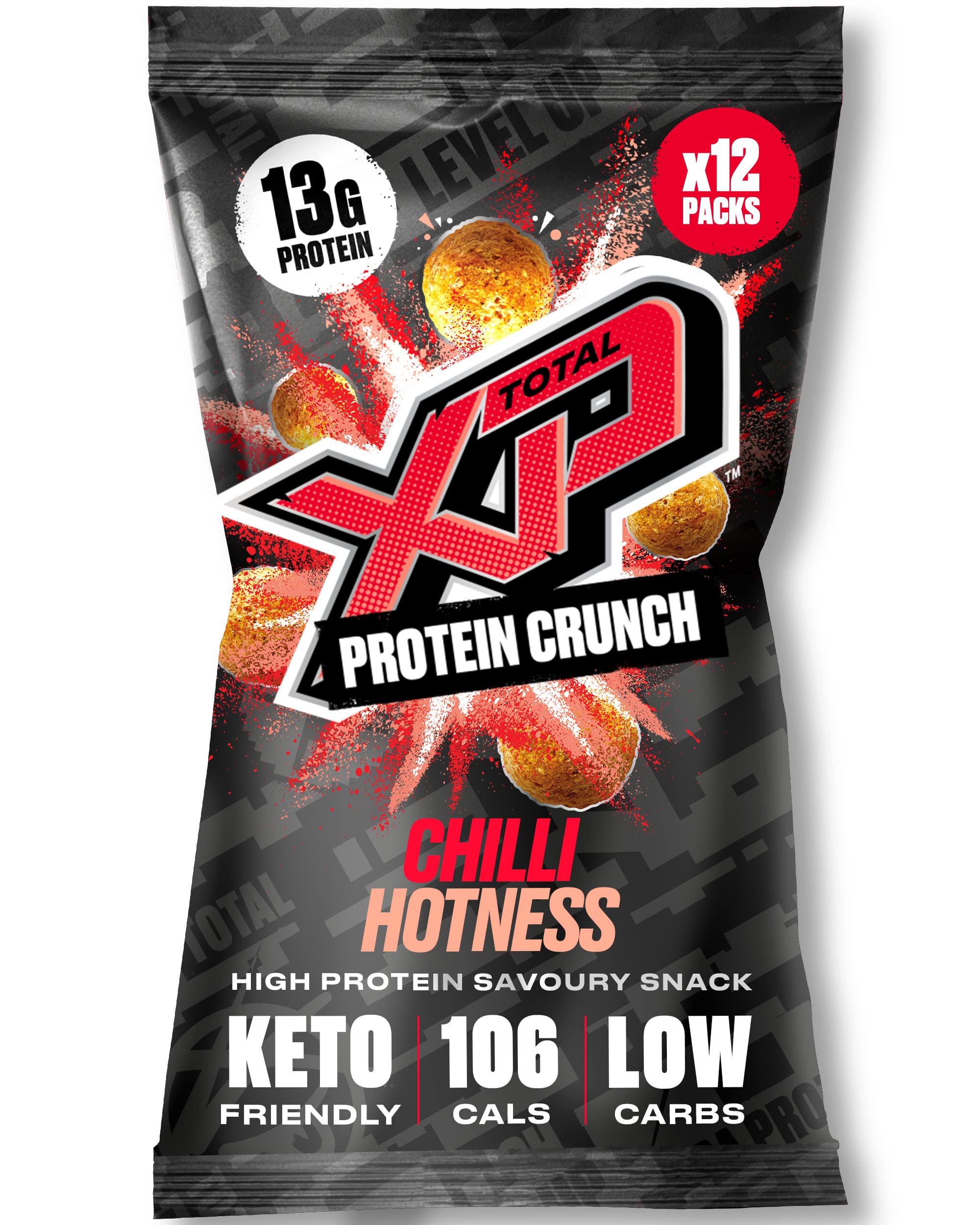Total Xp Protein Crunch Tasty High Protein Snacks Chilli Hotness ...
