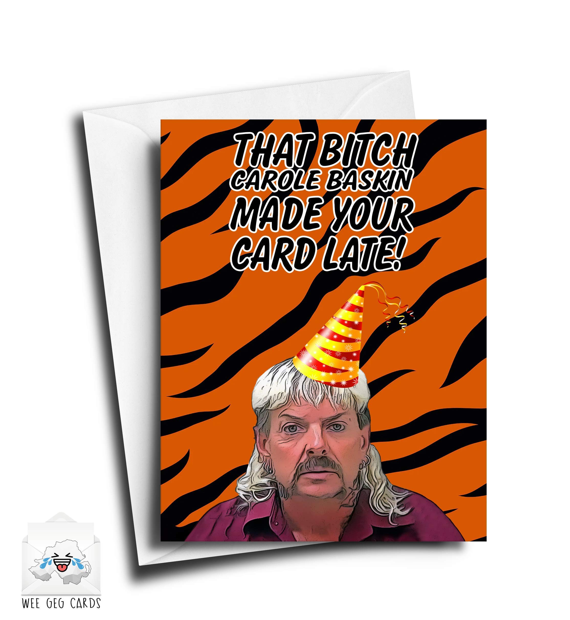 Buy Funny Birthday Card | Tiger King Birthday Card | Carole Baskin ...