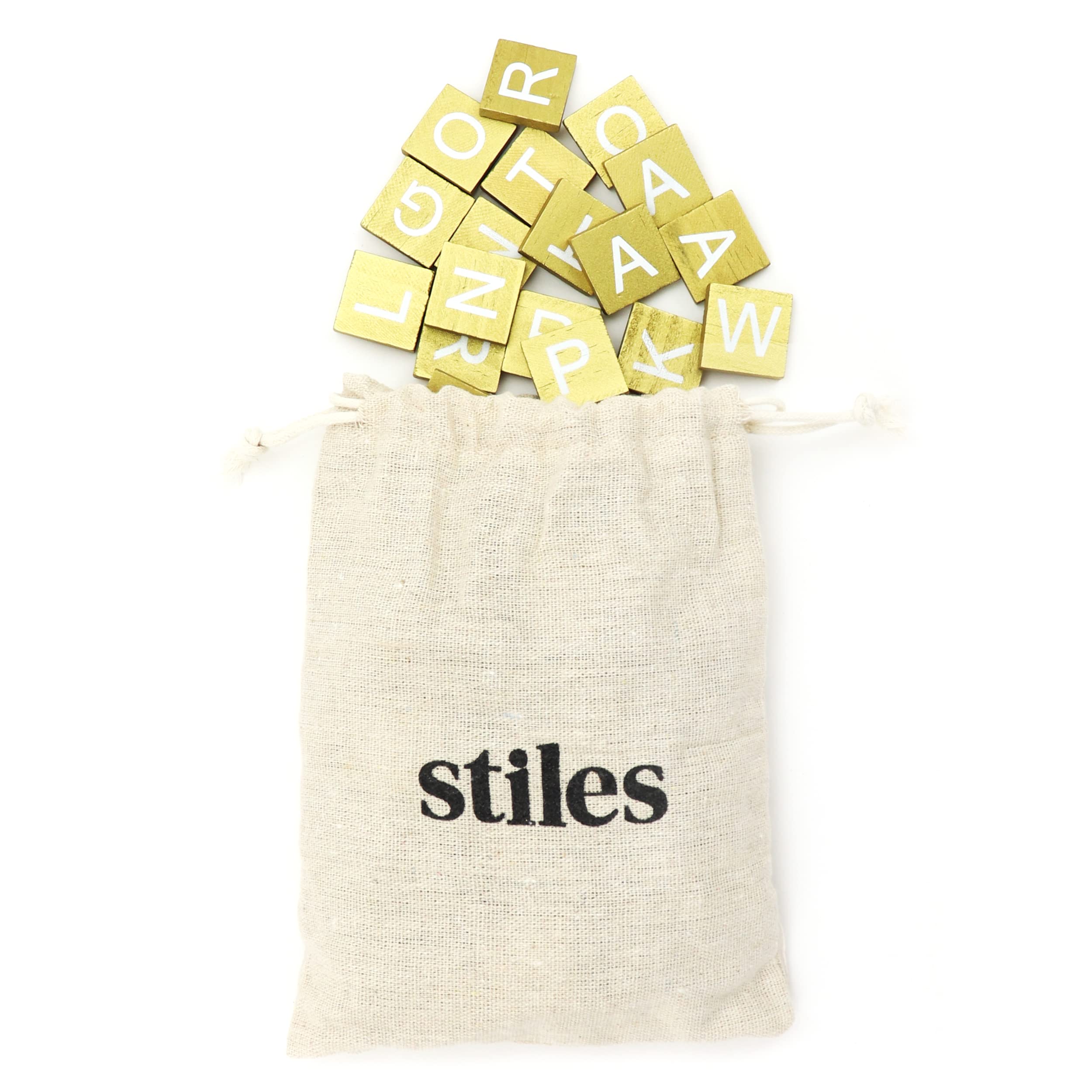 Amazon.com: Stiles 100 Pieces Magnetic Letter Tiles, Wooden Magnetic ...