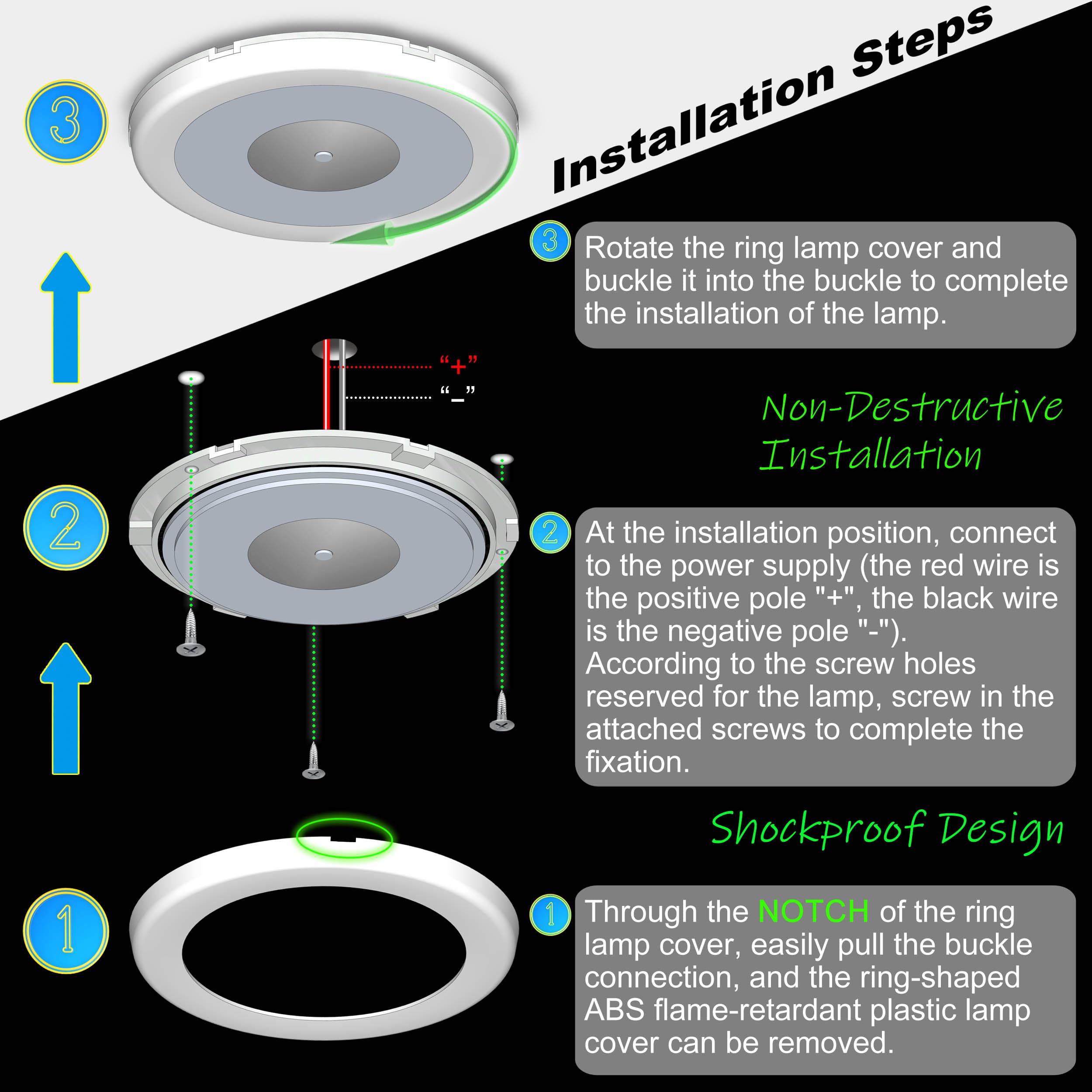 Snapklik.com : 12V 24V RV Led Lights Interior Camper Puck Lights ...