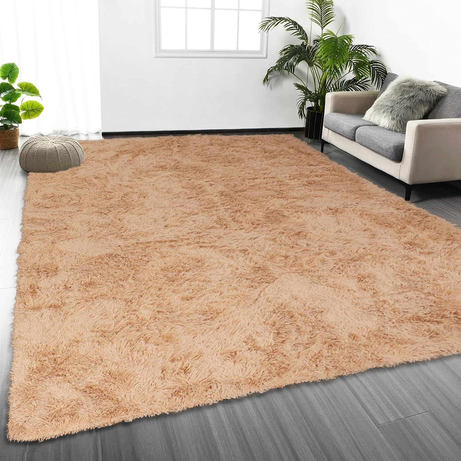 Oxford Homeware Rugs Living Room – Beige Area Rugs for Bedroom Large ...