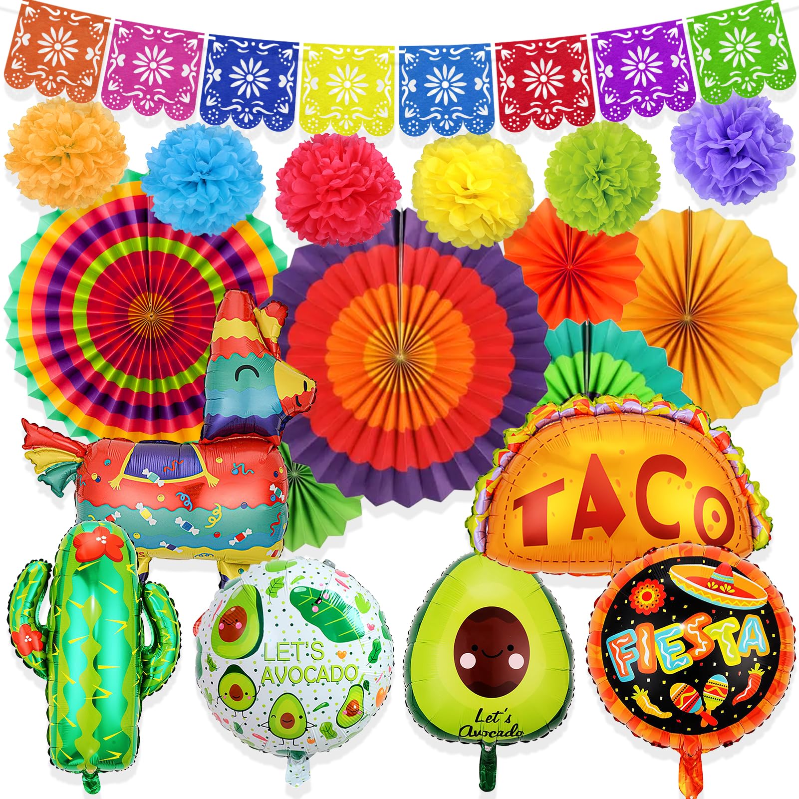 Amazon.com: Fiesta Party Decorations, Mexican Fiesta Party Supplies ...