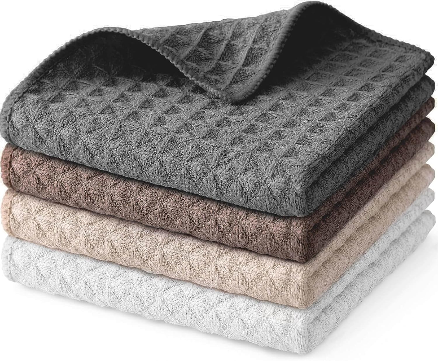 Amazon.com: EubooTree Barista Towel 4 Pack, Waffle Microfiber Barista ...