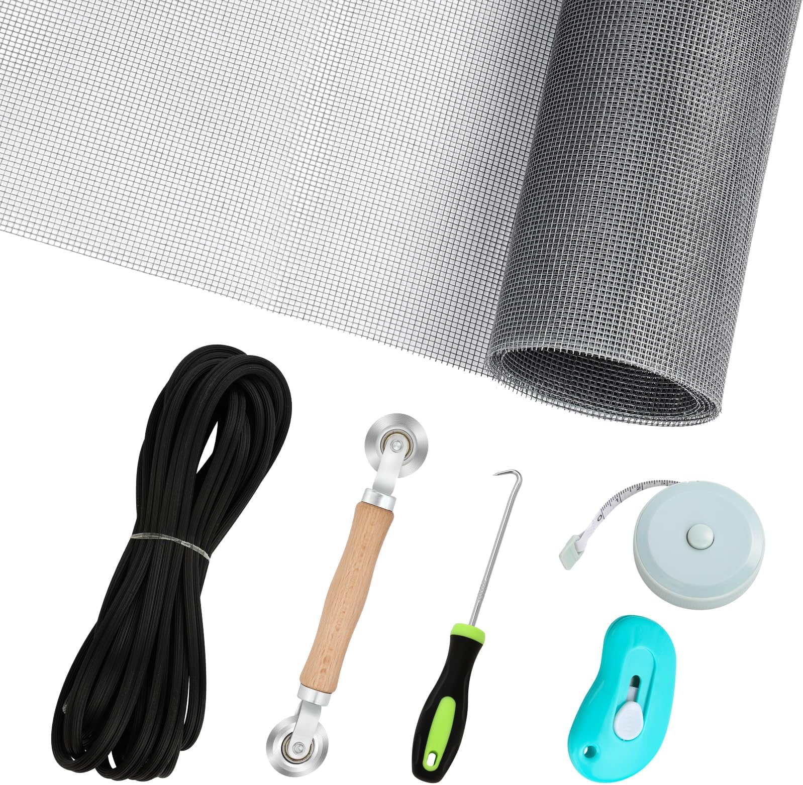 Amazon.com: Window Screen Replacement Kit and One Pieces of Screen 48 ...