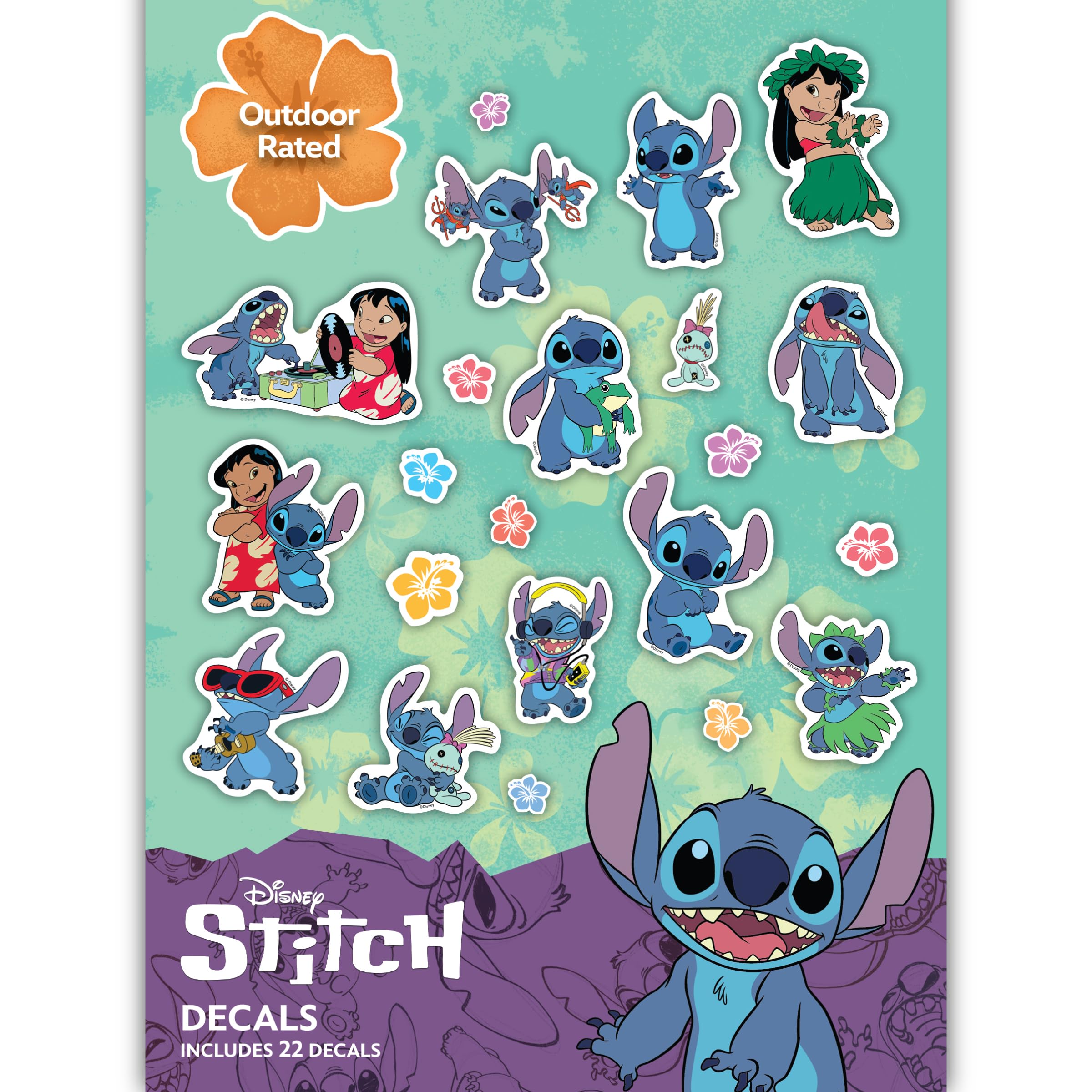 Amazon.com - Disney Lilo and Stitch Decals - Set of 22 Lilo and Stitch ...