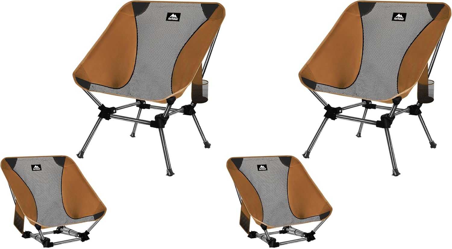 Amazon.com : AnYoker Camping Chair, 2 Way Compact Backpacking Chair ...