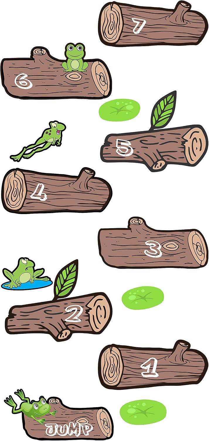 Educational Frog Hopping Game Floor Decals for Classroom Decor - Boost ...