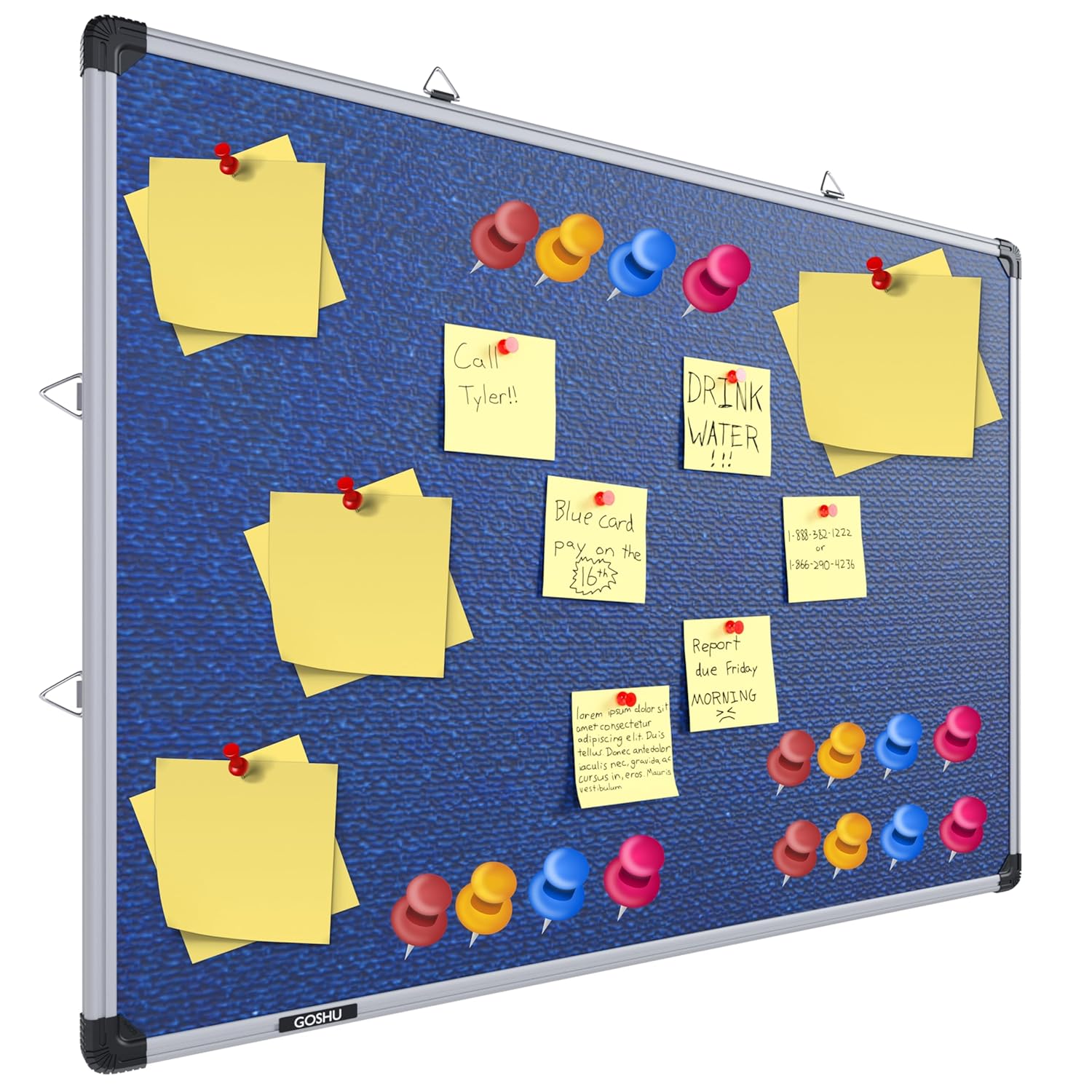 GOSHU 3 feet x4 feet Notice Premium Material Pin-up Board/Pin-up Board ...