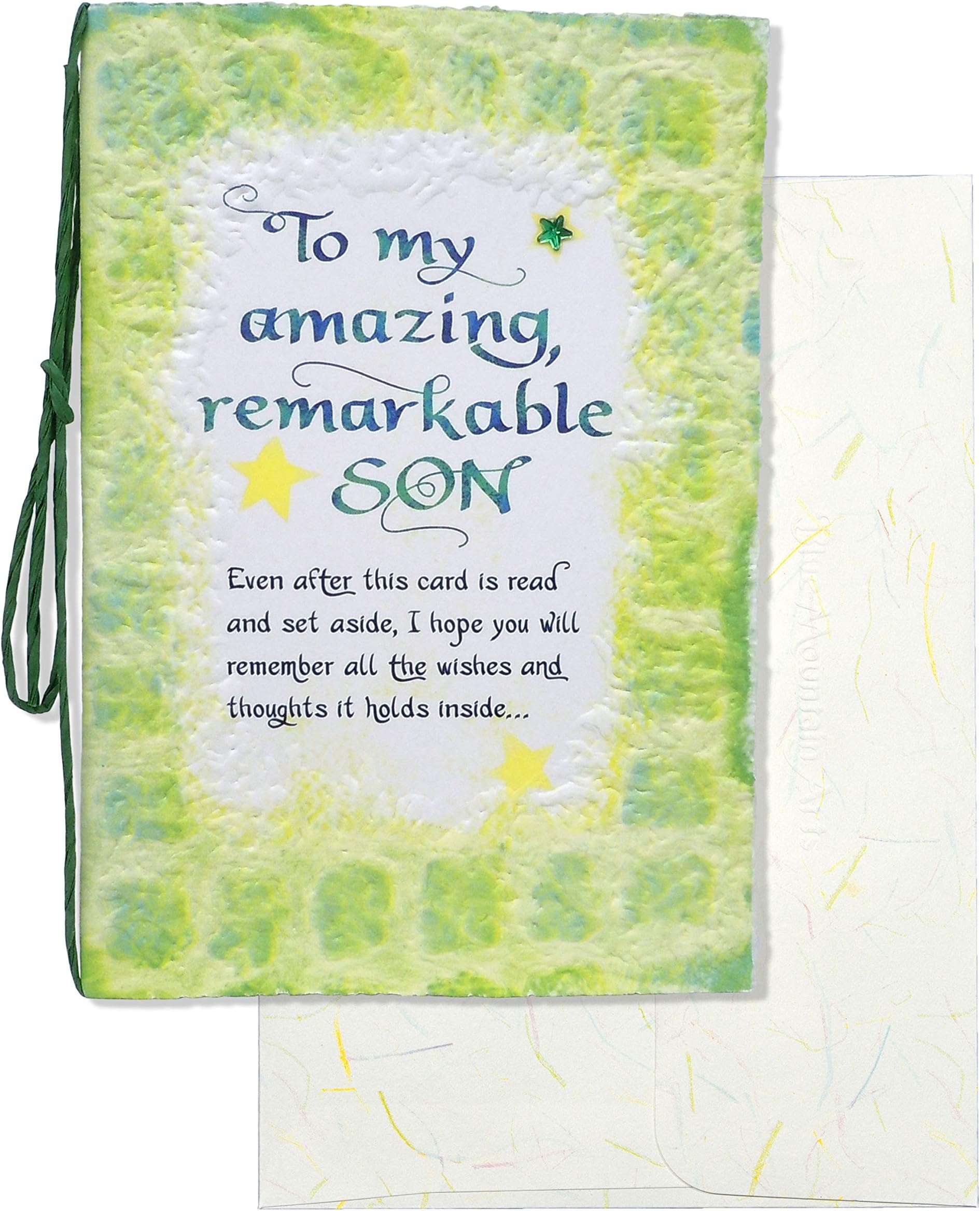 Amazon.com : BAZLJY Son Graduation Card - 2024 Graduation Gifts for Son - Metal Engraved ...