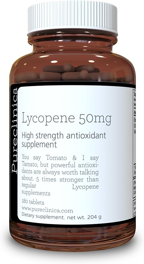 Lycopene 50mg x 180 Tablets (6 Months Supply). 300% Strength of Regular ...