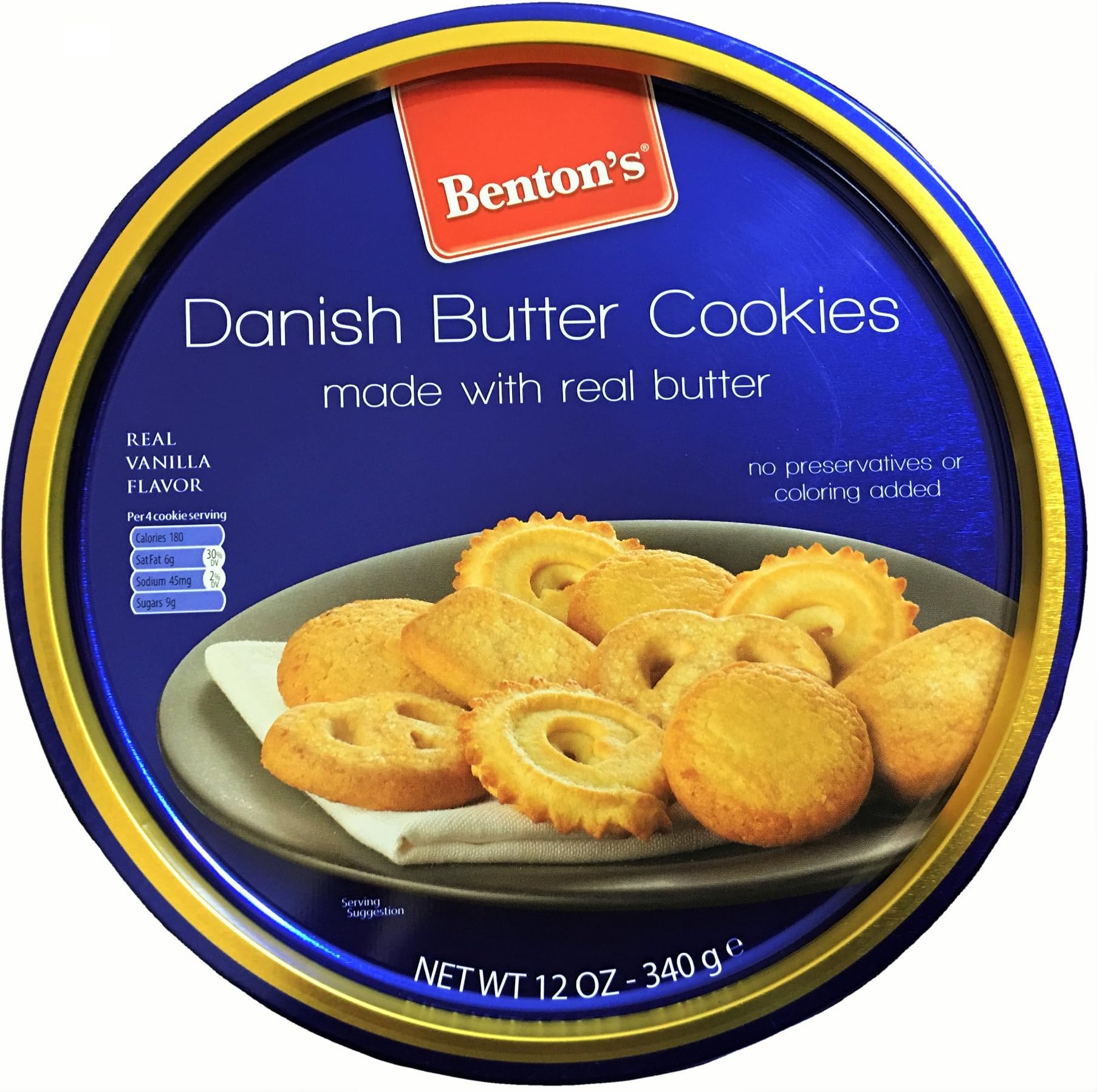 Amazon.com: Bauducco Assorted Butter Cookies Tin, 12 oz (Pack of 1 ...