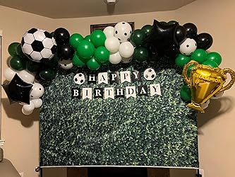 Amazon.com: Soccer Party Decorations, 113Pcs Soccer Party Balloon ...