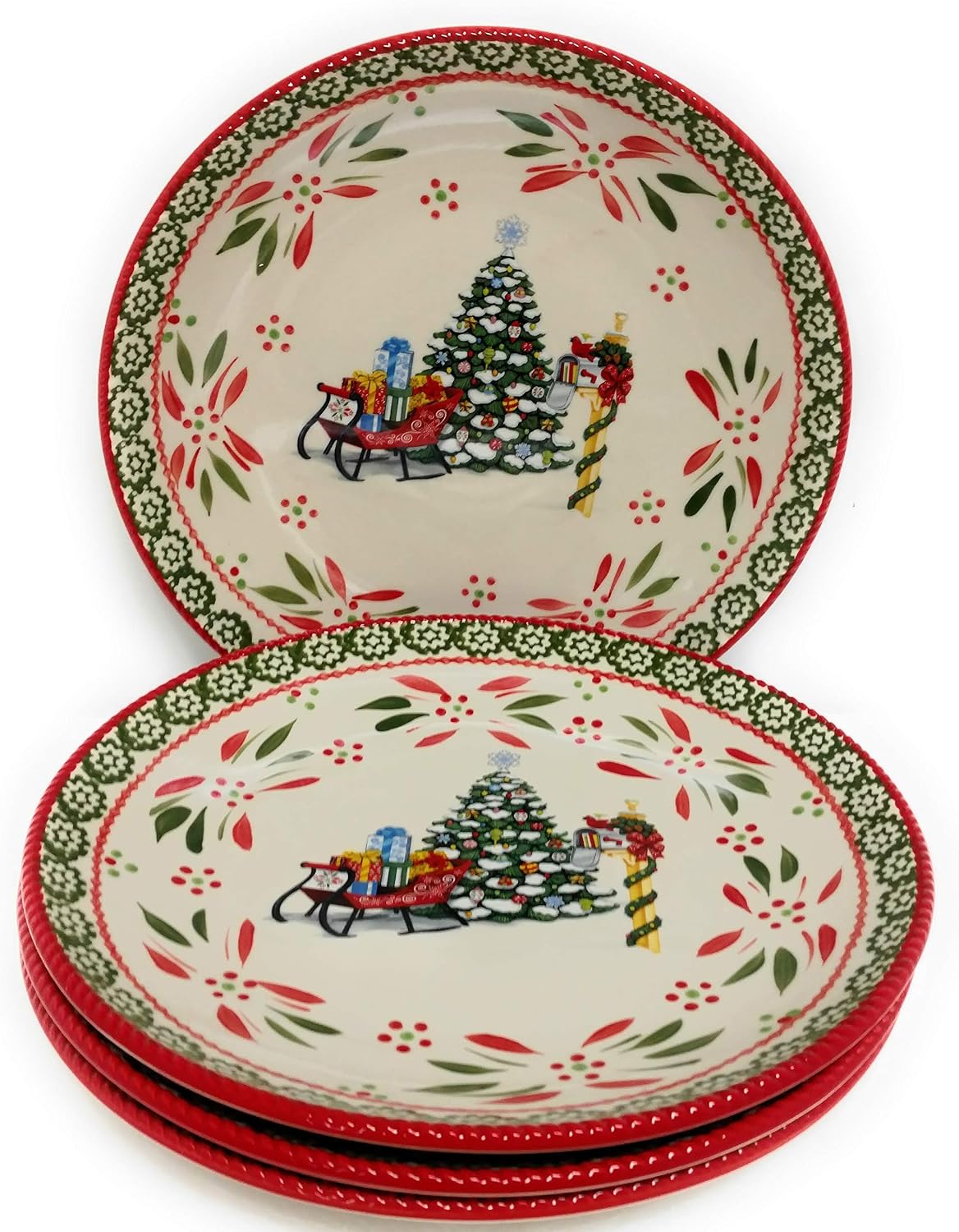 Amazon.com | Temp-tations Cupped Dinner Plates: Set-of-2, Dinnerware ...