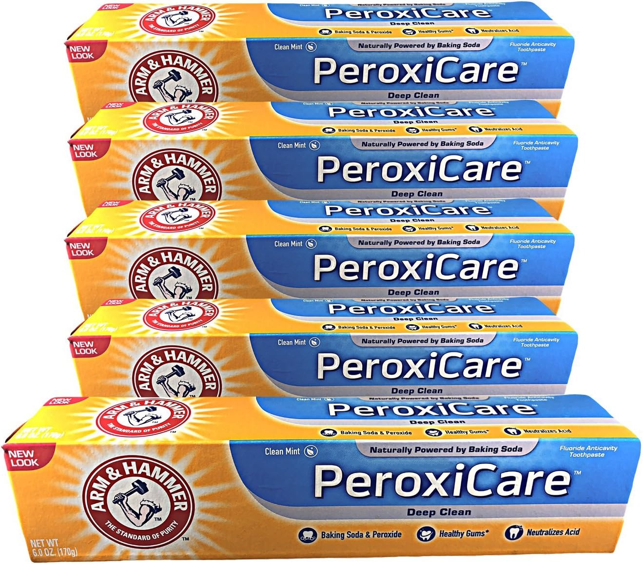 Amazon.com : Arm & Hammer Peroxicare Deep Clean Toothpaste, 6 oz ...