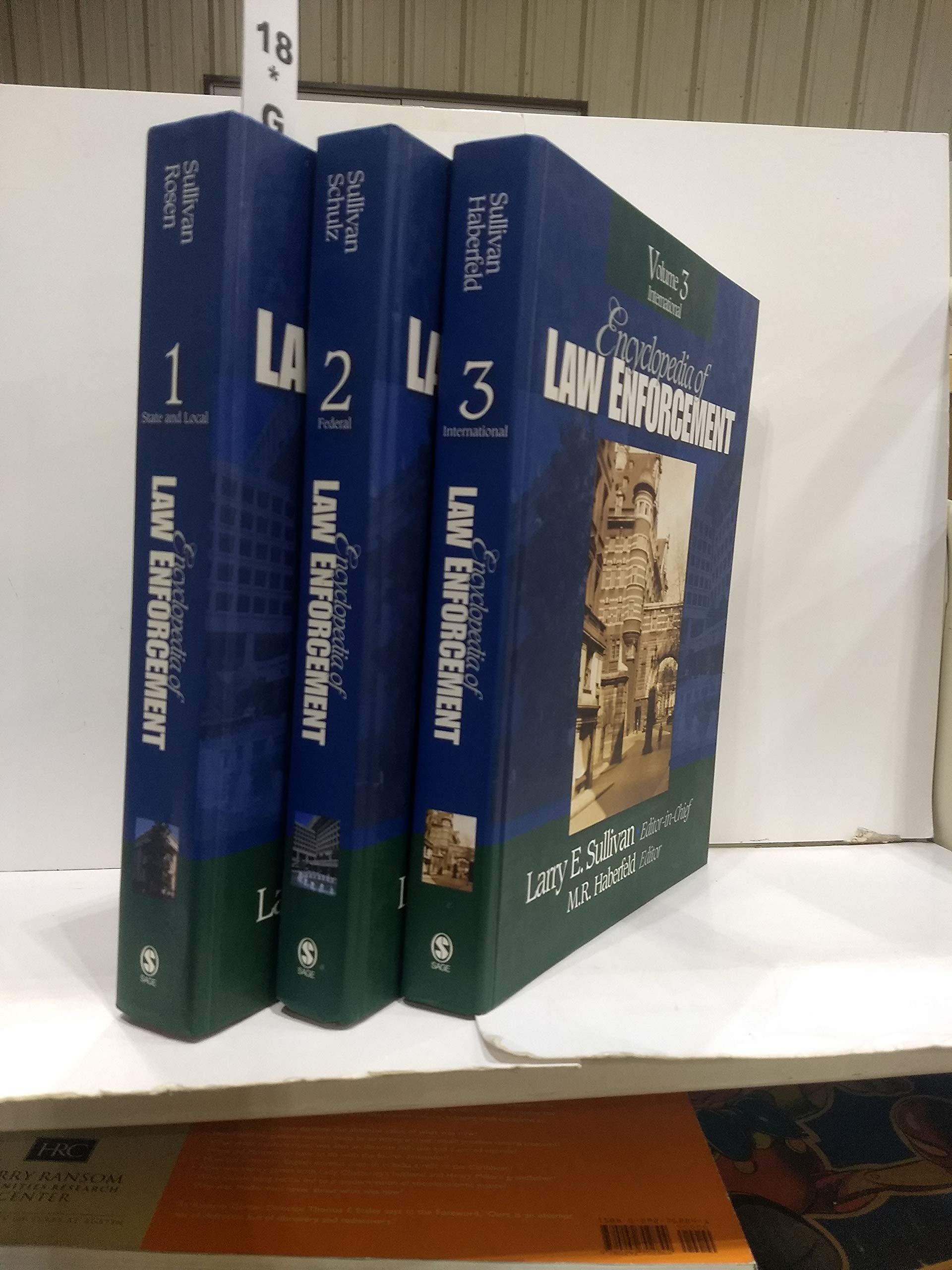Encyclopedia of Law Enforcement (3 Vol Set): Sullivan, Larry E., Rosen ...