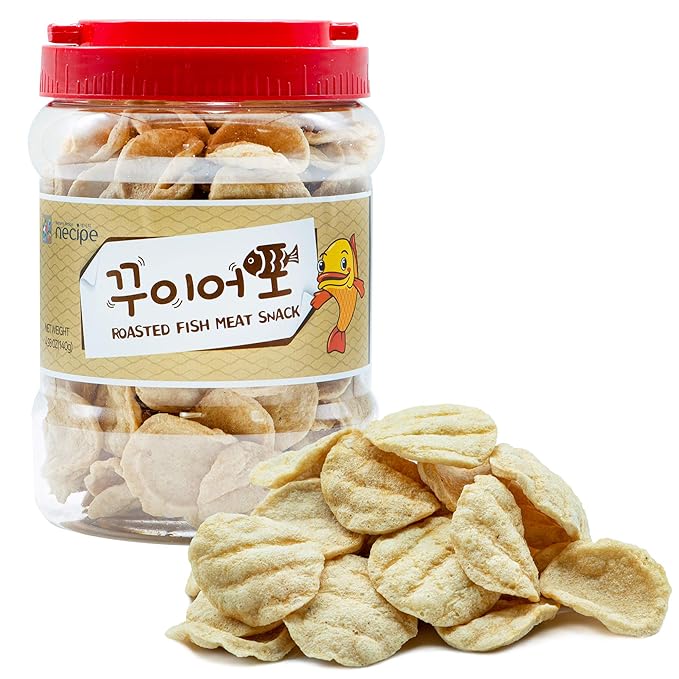 Amazon.com: Roasted Fish Jerky [ Korean Snack ] Crunchy + Salty, Best ...