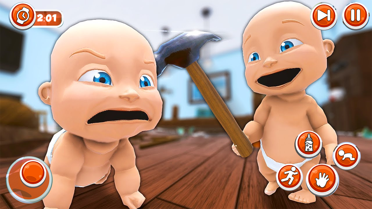 Real Newborn Baby & Daddy Fun Game: Where is your Naughty Baby Prank ...
