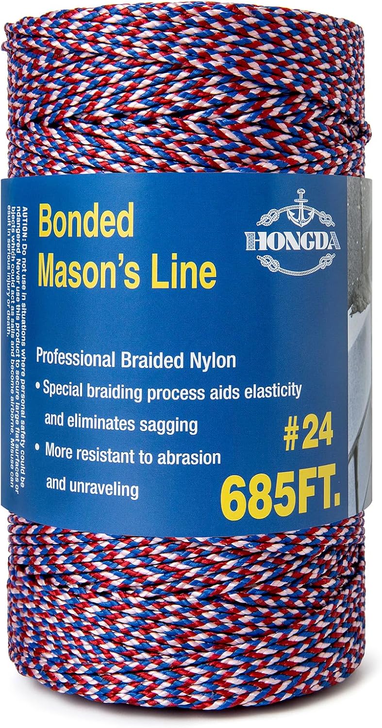 Amazon.com: HONGDA Professional Masonry String Lines, 685 Feet #24 ...