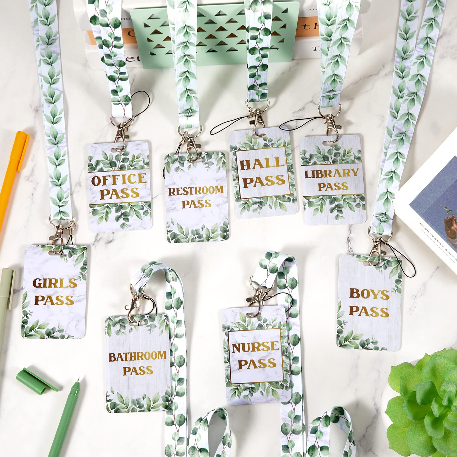 Snapklik.com : 8 Sets Hall Lanyards Passes Classrooms Passes Set ...