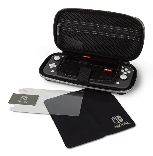 Amazon.com: PowerA Protection Case Kit for Nintendo Switch Lite - Black ...