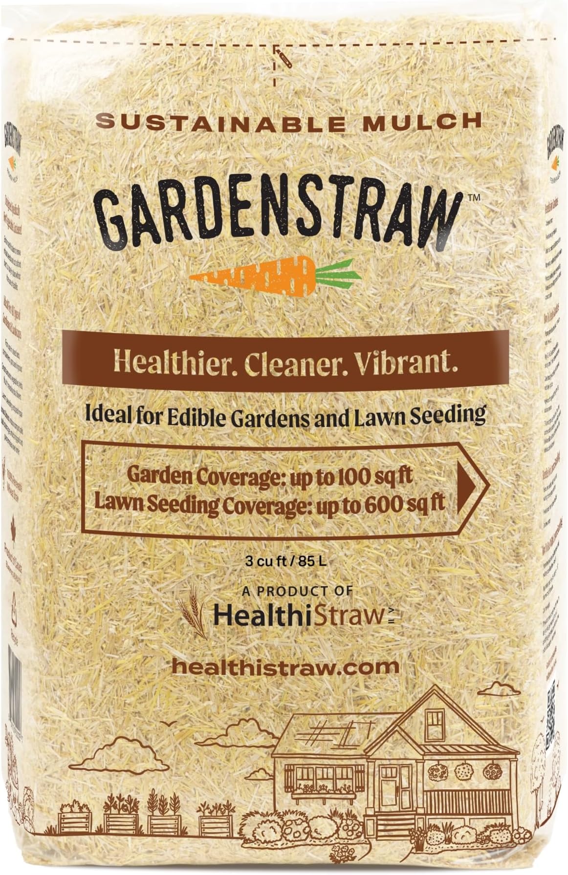 Amazon.com : Home and Country USA Premium 1 Pound Pine Straw Mulch for ...