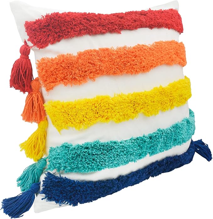 Amazon.com: LIGICKY Rainbow Pillow Covers Cute Colorful Pillows Boho ...